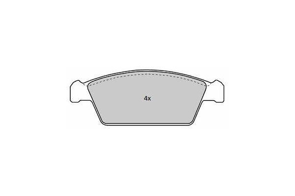 Prednje kočione obloge S70-0331 - Daewoo Tico 91-00
