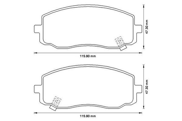 Prednje kočione obloge S70-0332 - Hyundai i10 08-13