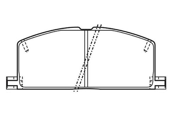 Prednje kočione obloge S70-0336 - Toyota