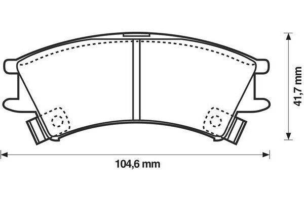 Prednje kočione obloge S70-0341 - Hyundai Atos 97-02