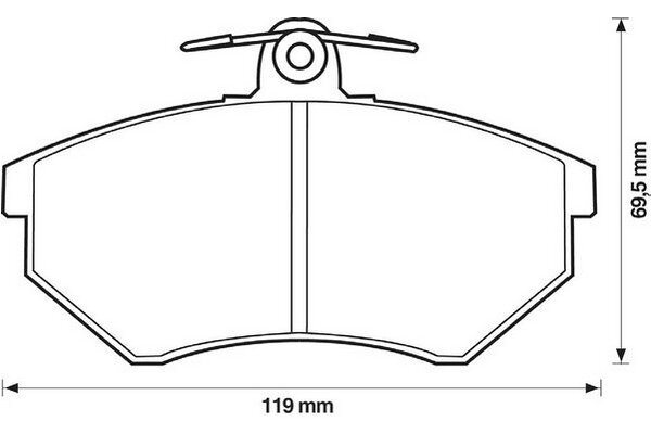 Prednje kočione obloge S70-0392 - Audi