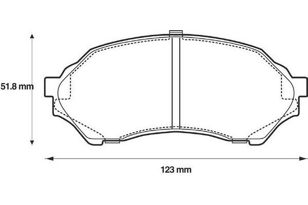 Prednje kočione obloge S70-0416 - Mazda 323 98-03