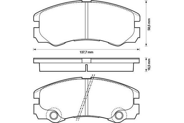 Prednje kočione obloge S70-0417 - Opel Frontera 91-03