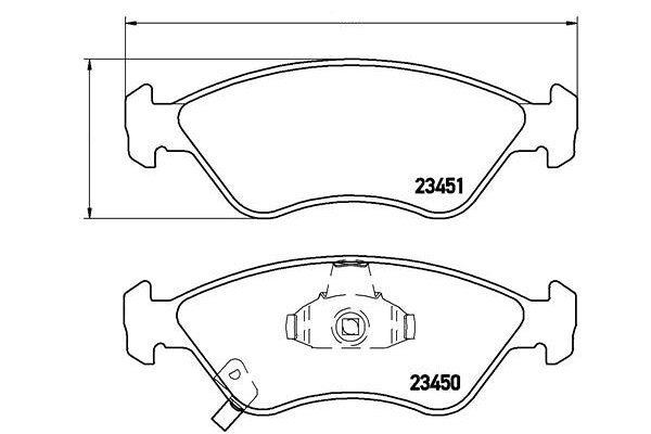 Prednje kočione obloge S70-0450 - Kia Clarus 96-01