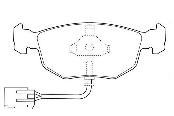 Prednje kočione obloge S70-0453 - Ford