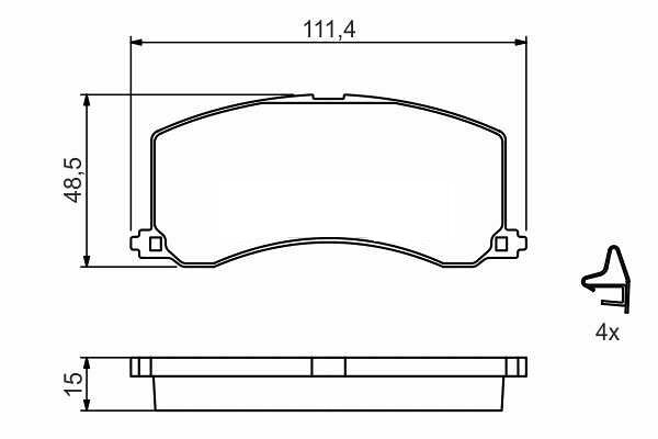 Prednje kočione obloge S70-0457 - Suzuki Baleno 95-02