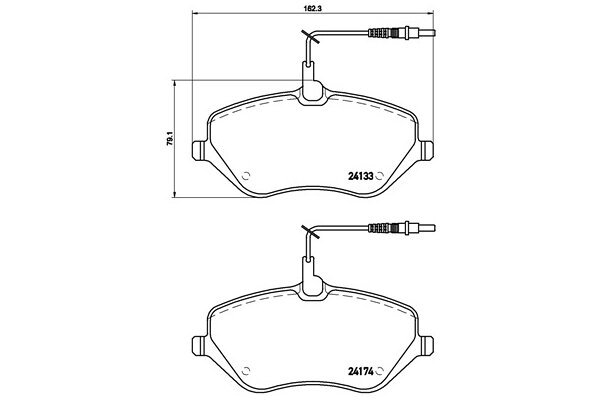 Prednje kočione obloge S70-0461 - Citroen C5 01-