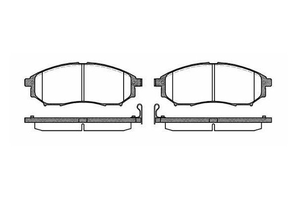 Prednje kočione obloge S70-0471 - Nissan