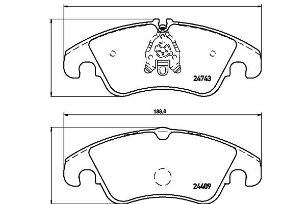 Prednje kočione obloge S70-0475 - Audi A4 07-16