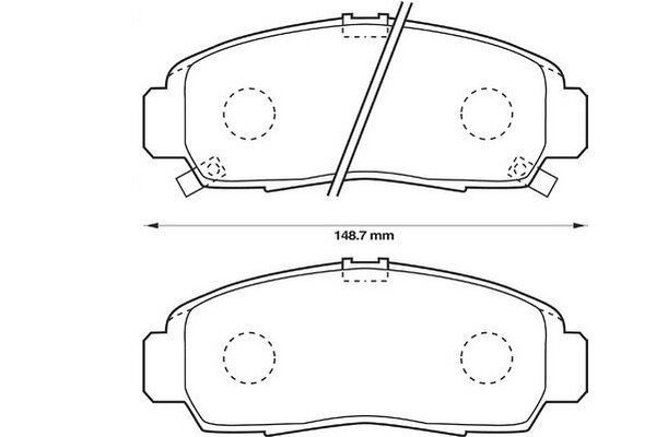 Prednje kočione obloge S70-0483 - Honda Civic 12-