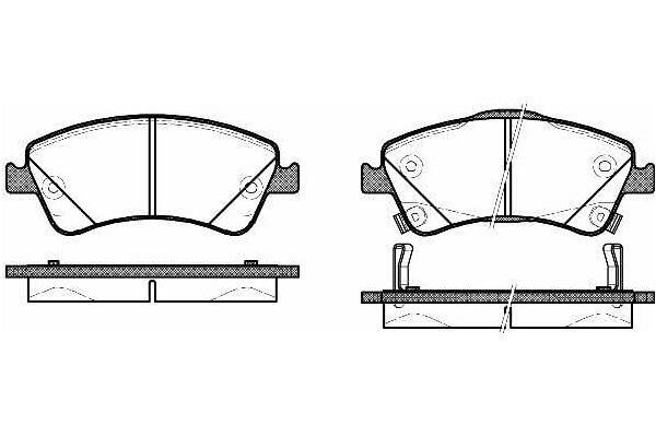 Prednje kočione obloge S70-0484 - Toyota