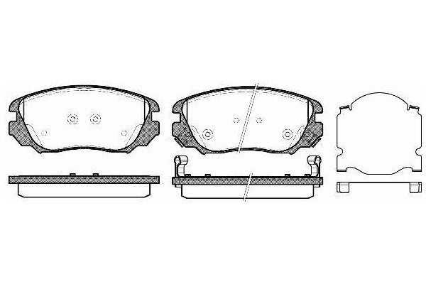 Prednje kočione obloge S70-0506 - Honda, Saab