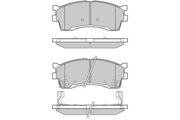 Prednje kočione obloge S70-0519 - Kia Sephia 92-04