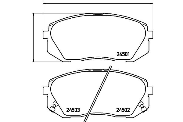 Prednje kočione obloge S70-0527 - Hyundai ix35 09-15