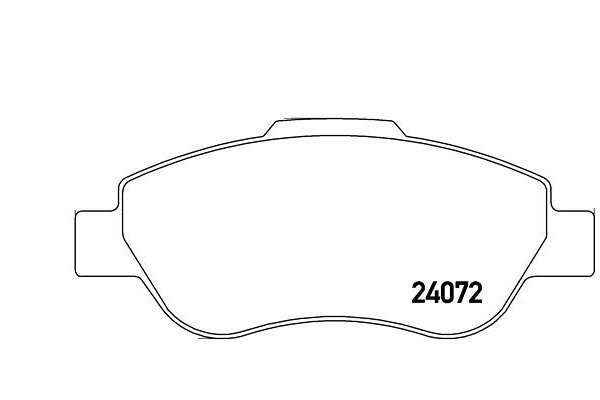 Prednje kočione obloge S70-0547 - Fiat Panda 03-12