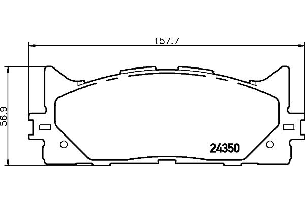 Prednje kočione obloge S70-0558 - Toyota Camry 01-06