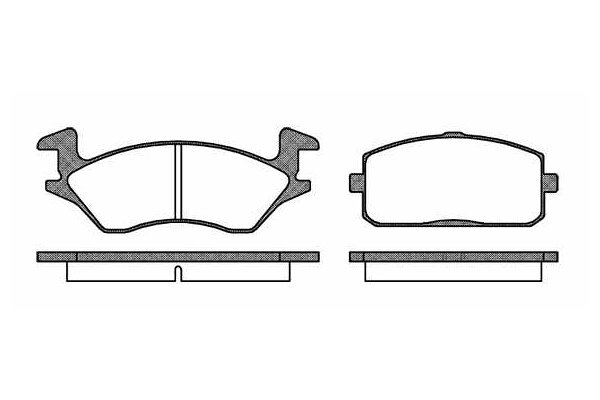 Prednje kočione obloge S70-0585 - Toyota Starlet 89-96