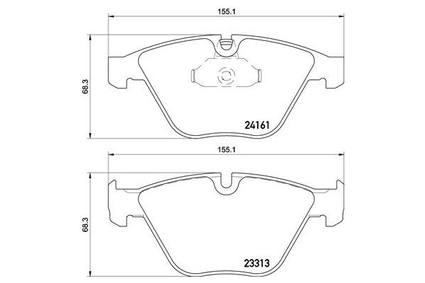 Prednje kočione obloge S70-0587 - BMW