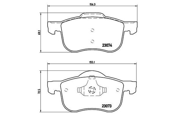 Prednje kočione obloge S70-1184 - Volvo