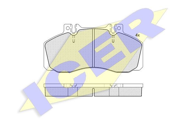 Prednje kočione pakne 179159 - Mercedes-Benz