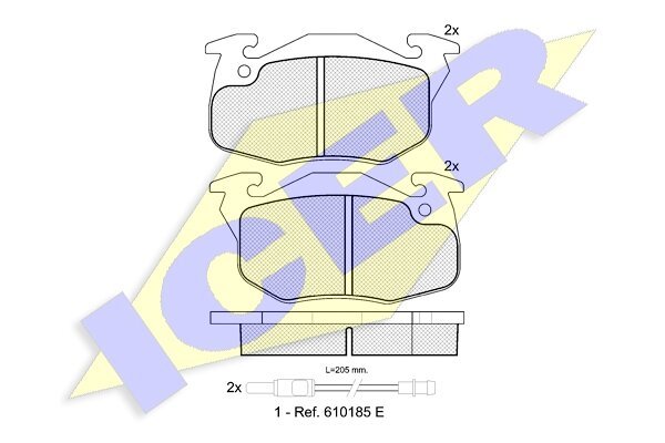 Prednje kočione pakne 42320 - Renault
