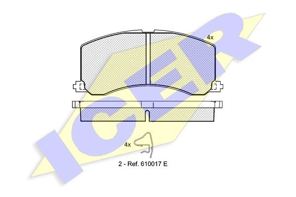 Prednje kočione pakne 43049 - Suzuki