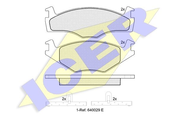 Prednje kočione pakne 43072 - Seat, Volkswagen