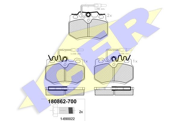 Prednje kočione pakne 61559 - Citroen