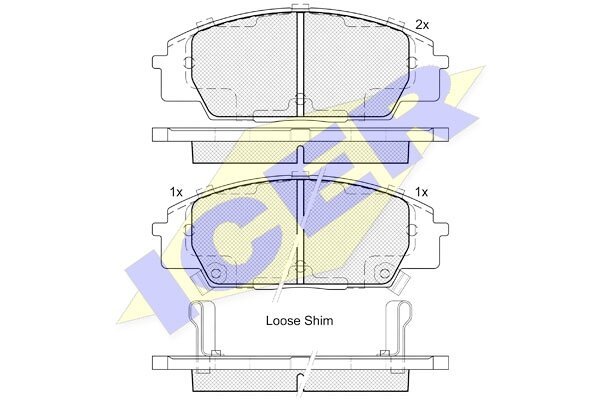 Prednje kočione pakne 61576 - Honda