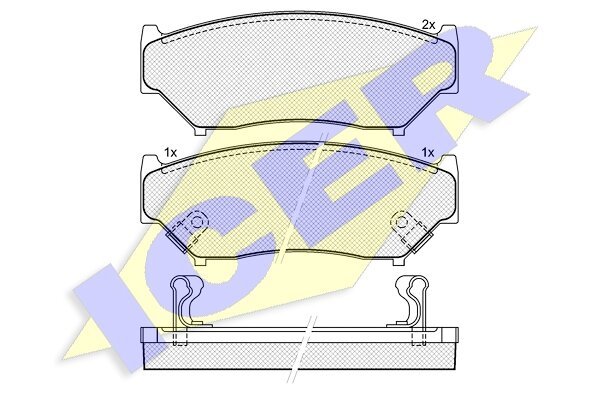 Prednje kočione pakne 61621 - Suzuki