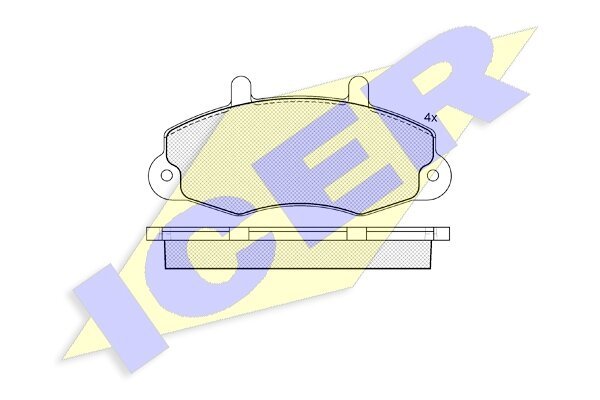 Prednje kočione pakne 61649 - Ford