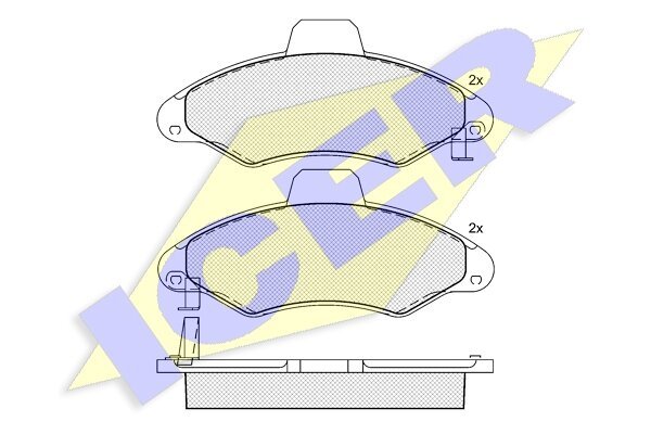 Prednje kočione pakne 61706 - Ford