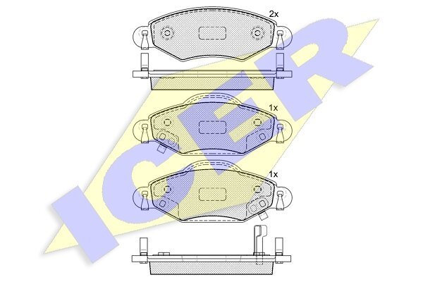 Prednje kočione pakne 61722 - Toyota