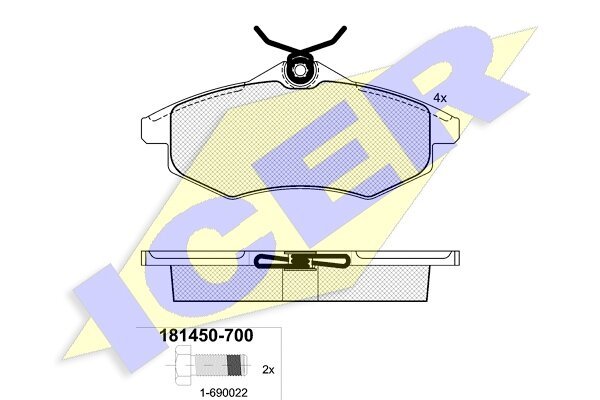 Prednje kočione pakne 61725 - Citroen