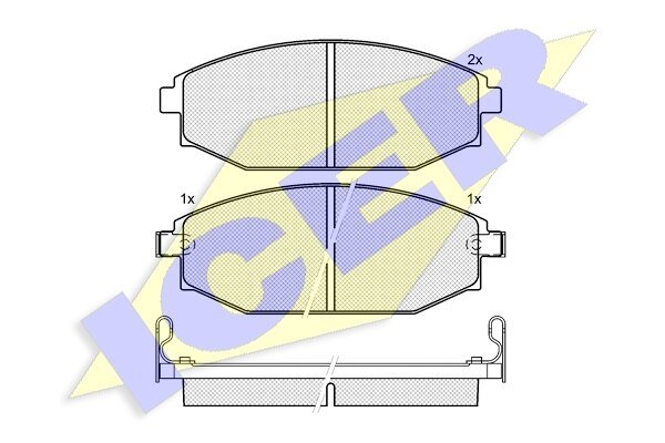 Prednje kočione pakne 61757 - Hyundai