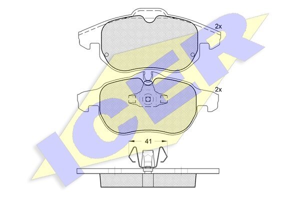 Prednje kočione pakne 61773 - Opel, Saab