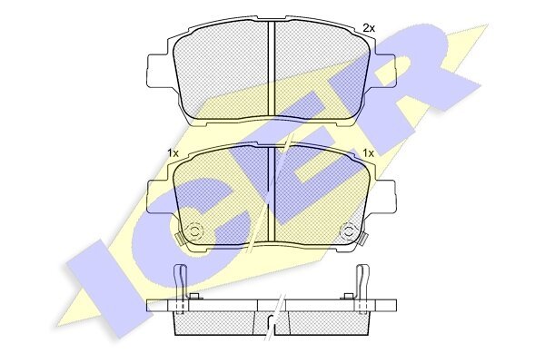 Prednje kočione pakne 61822 - Toyota