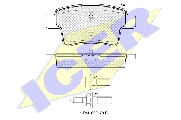 Prednje kočione pakne 86149 - Citroen