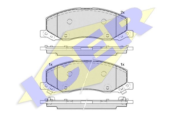 Prednje kočione pakne 90377 - Opel