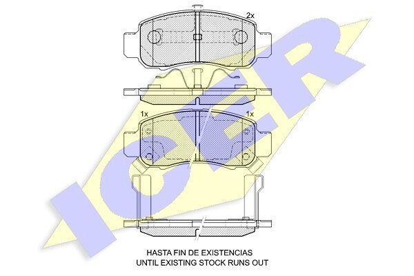 Prednje kočione pakne 90415 - Honda