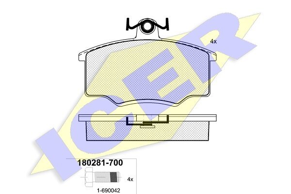 Prednje kočione pakne 92248 - Audi