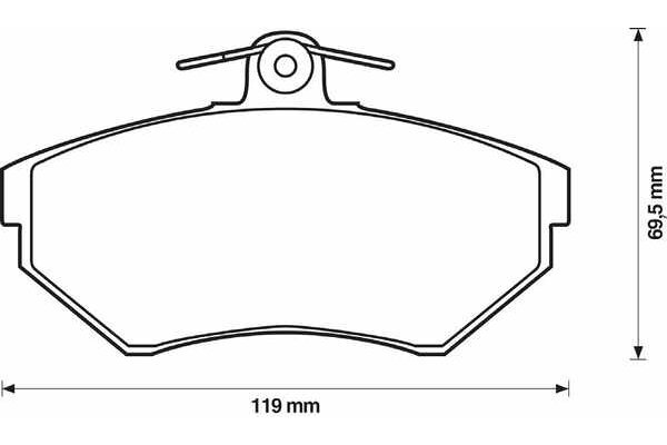 Prednje kočione pakne S70-0004 - Seat