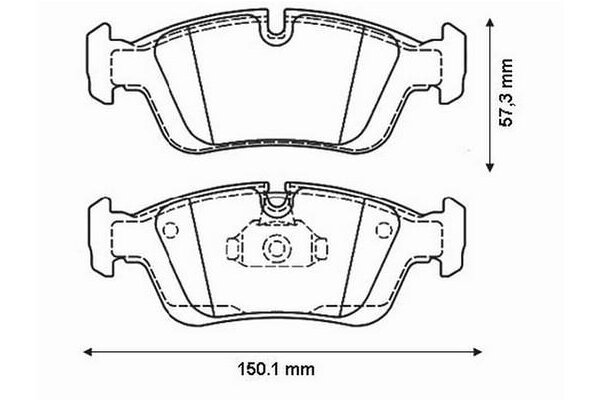 Prednje kočione pakne S70-0032 - BMW