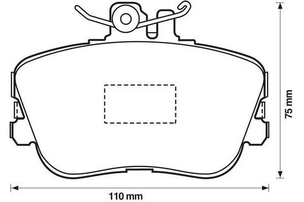 Prednje kočione pakne S70-0042 - Mercedes-Benz