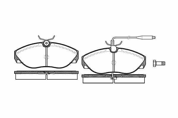 Prednje kočione pakne S70-0044 - Citroen, Fiat