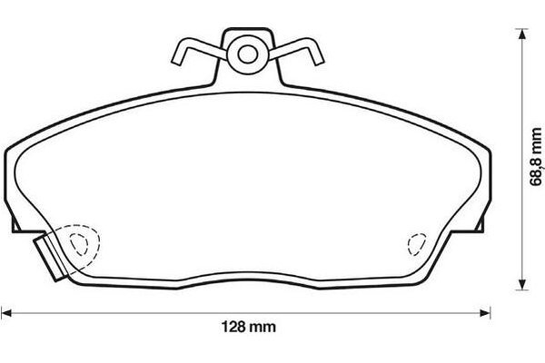 Prednje kočione pakne S70-0045 - Land Rover, Rover