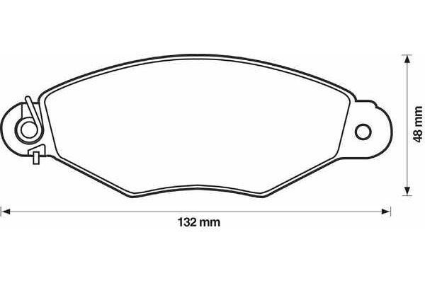 Prednje kočione pakne S70-0047 - Citroen, Renault