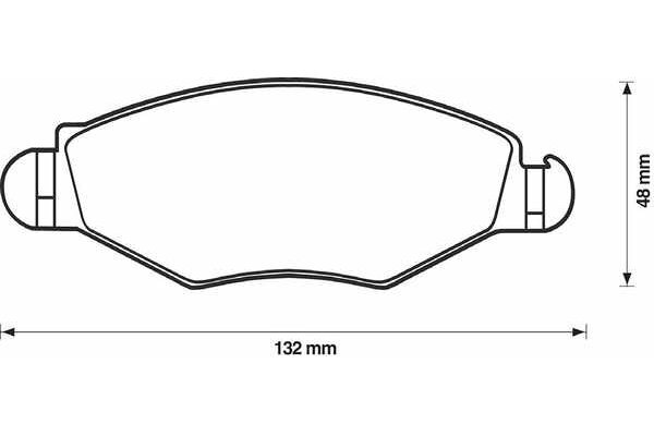 Prednje kočione pakne S70-0070 - Peugeot