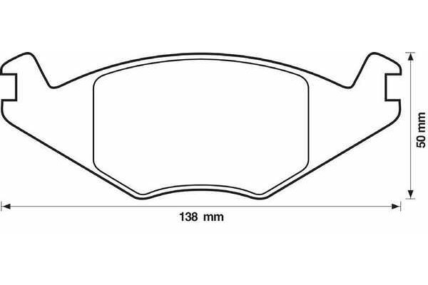 Prednje kočione pakne S70-0072 - Seat, Volkswagen