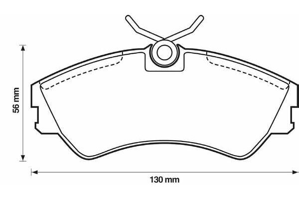 Prednje kočione pakne S70-0073 - Volkswagen